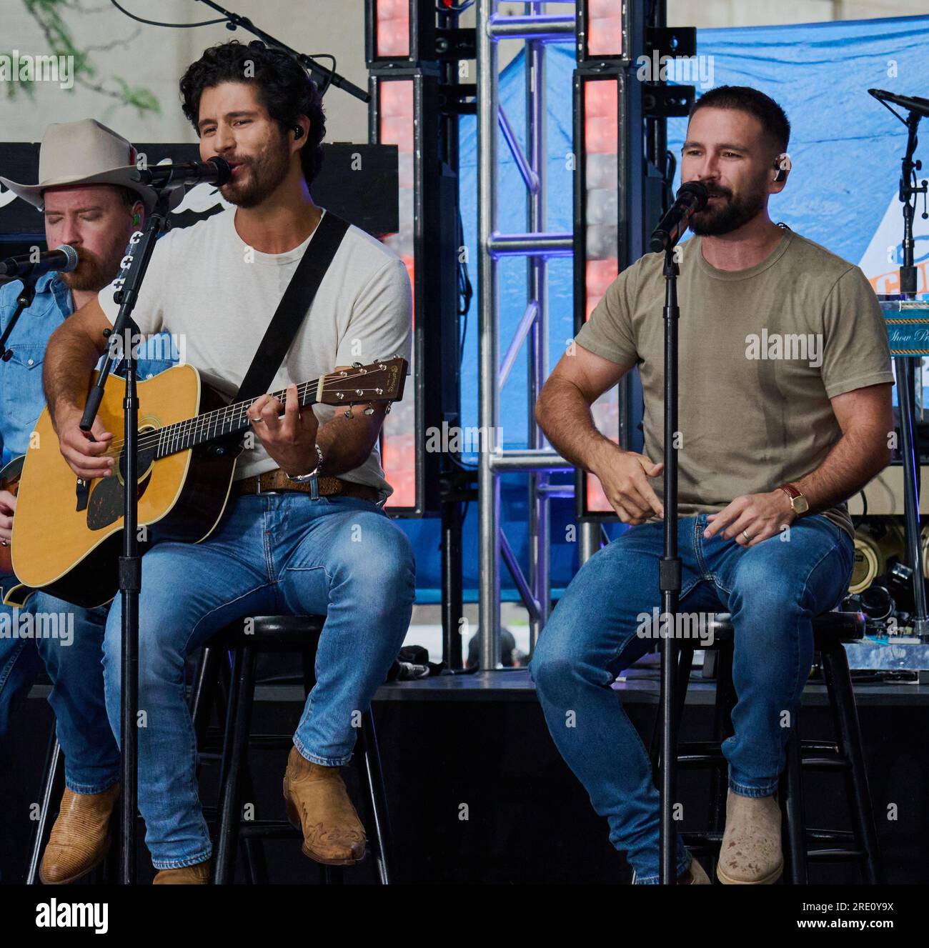 NEW YORK, NY, USA - JULY 21, 2023: Dan + Shay Perform on NBC's "Today ...