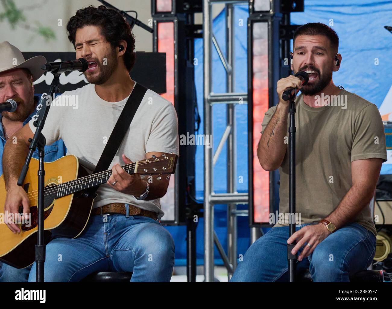 NEW YORK, NY, USA - JULY 21, 2023: Dan + Shay Perform on NBC's "Today ...