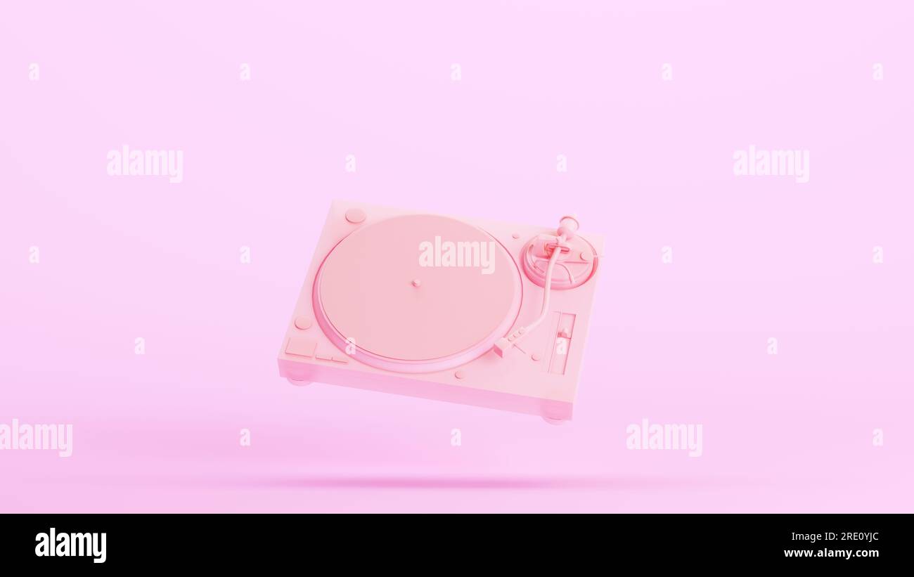 Pink record player turntable classic entertainment retro vinyl kitsch ...