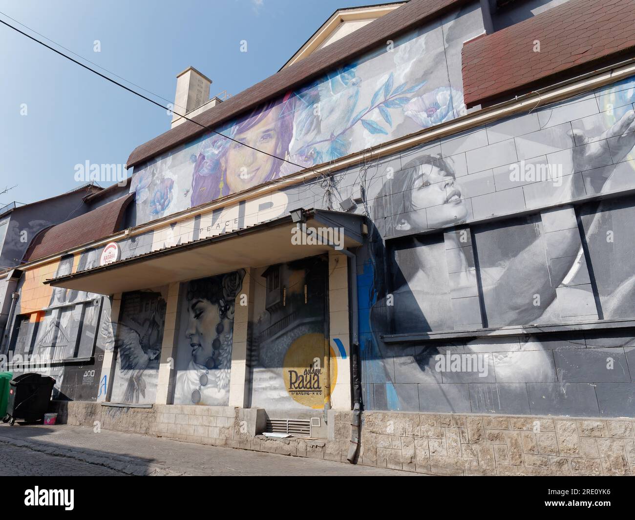 Street art in the neighbourhood of Kapana in the city of Plovdiv ...