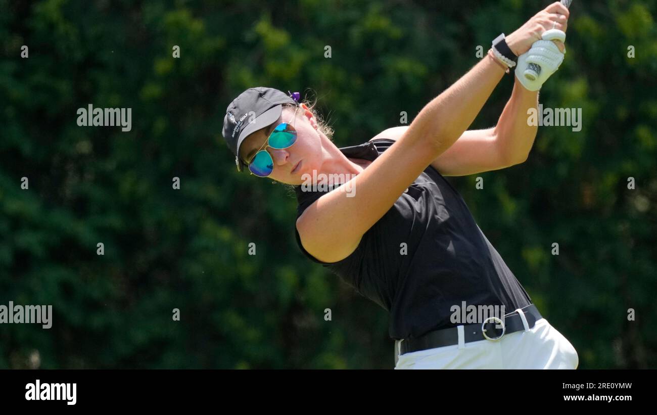 Polly Mack of England plays during the final round of the Dow Great ...