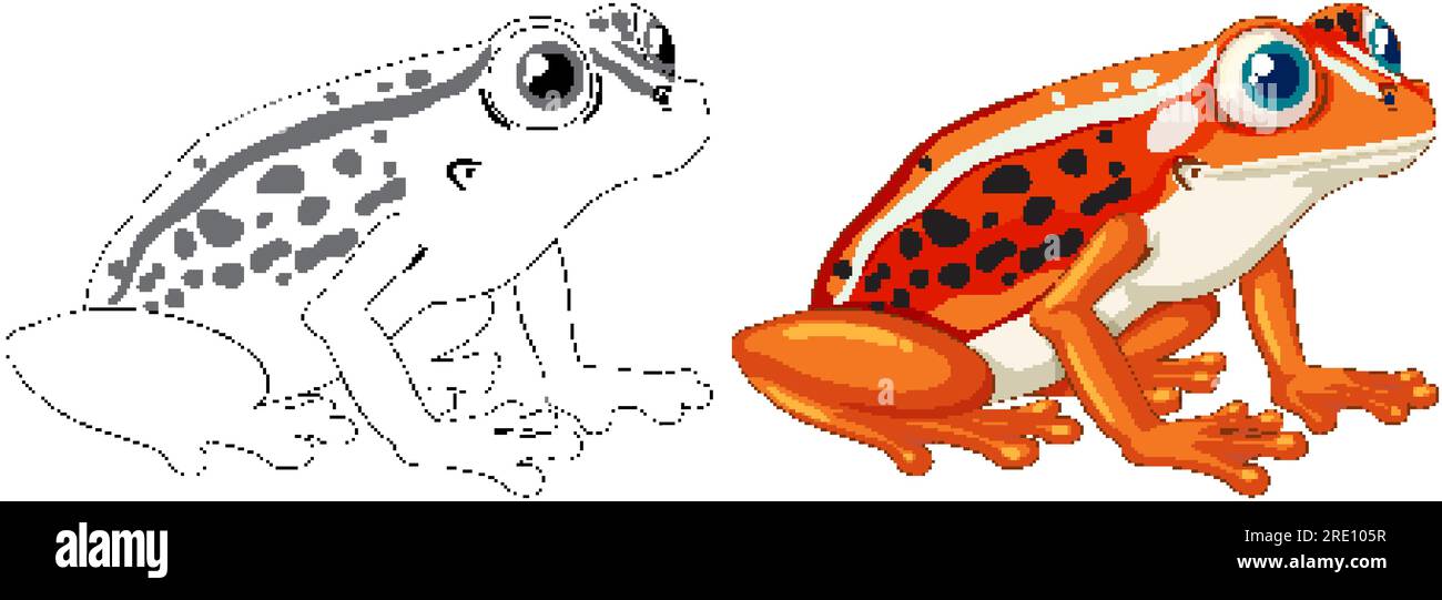 Poison Dart Frog Coloring Page