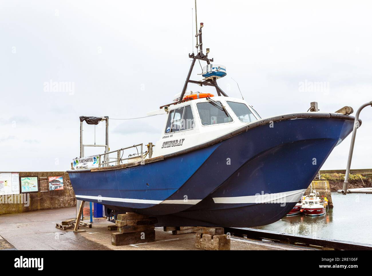 In March, the "Stingray" vessel out of water for maintenance St Abbs ...