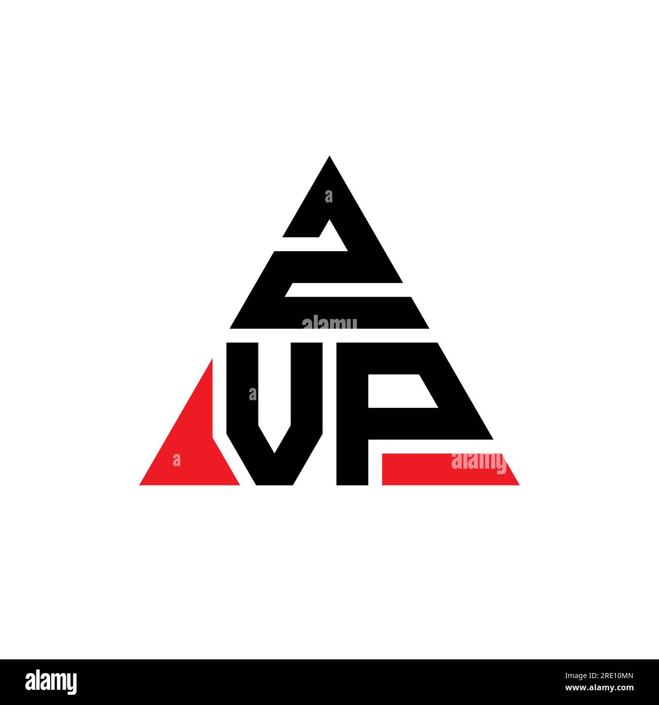 ZVP triangle letter logo design with triangle shape. ZVP triangle logo design monogram. ZVP ...