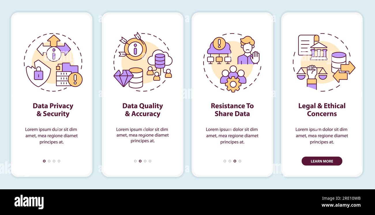 Data Democratization Concept With Multicolor Thin Line Icons Stock Vector Image And Art Alamy