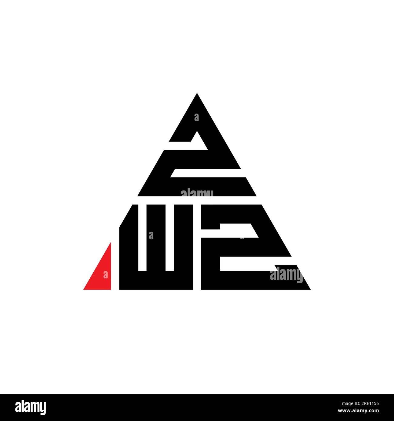 ZWZ triangle letter logo design with triangle shape. ZWZ triangle logo ...