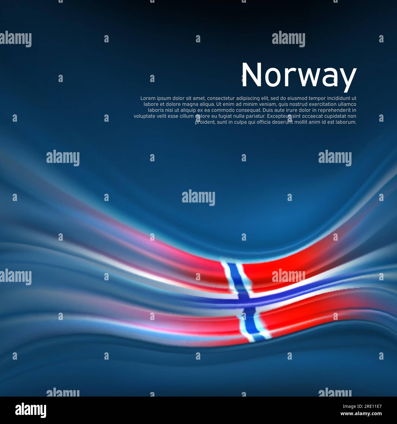 Norway flag background. Abstract norwegian flag in the blue sky ...