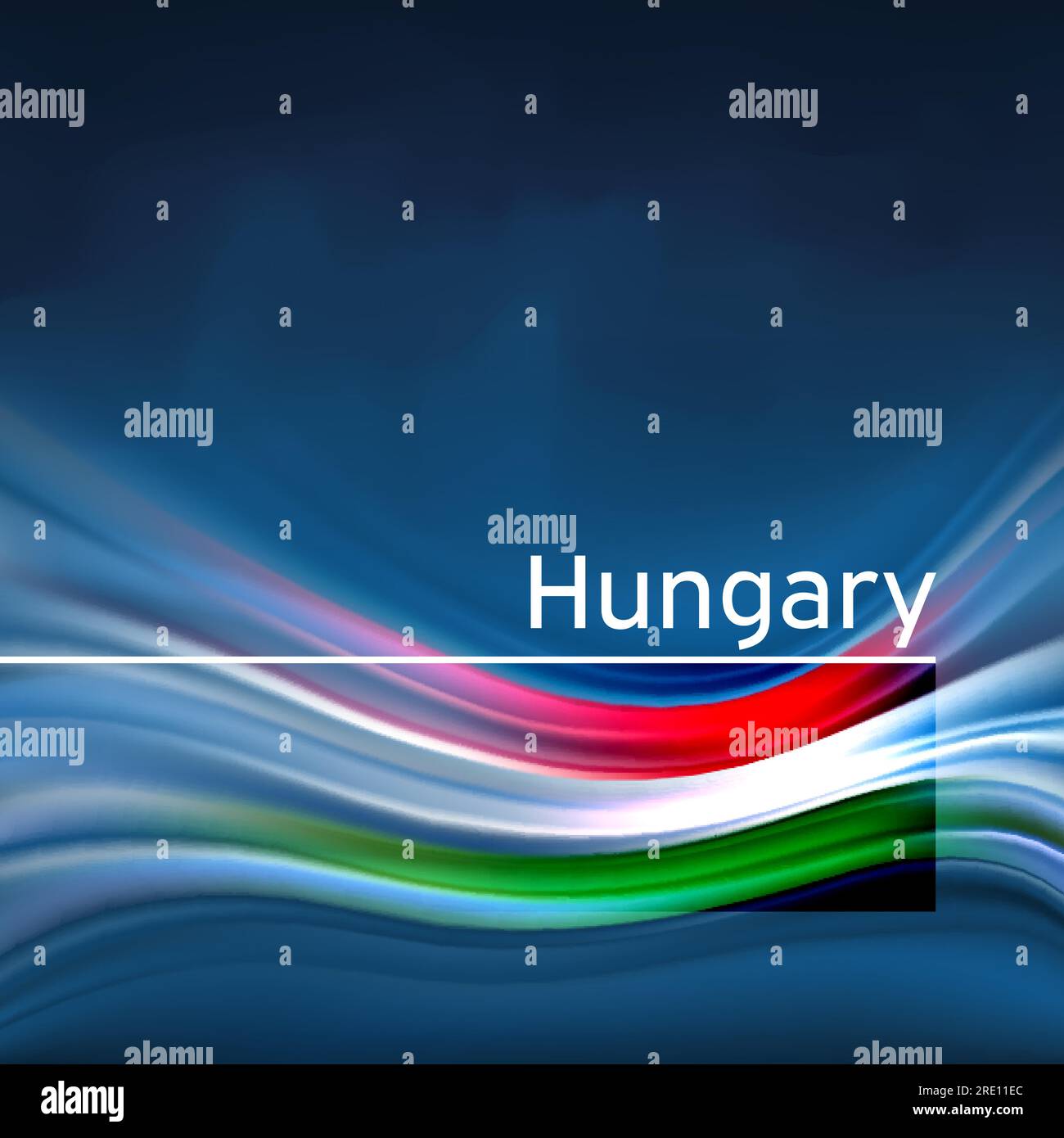 Hungary flag background. Abstract hungarian flag in the blue sky ...