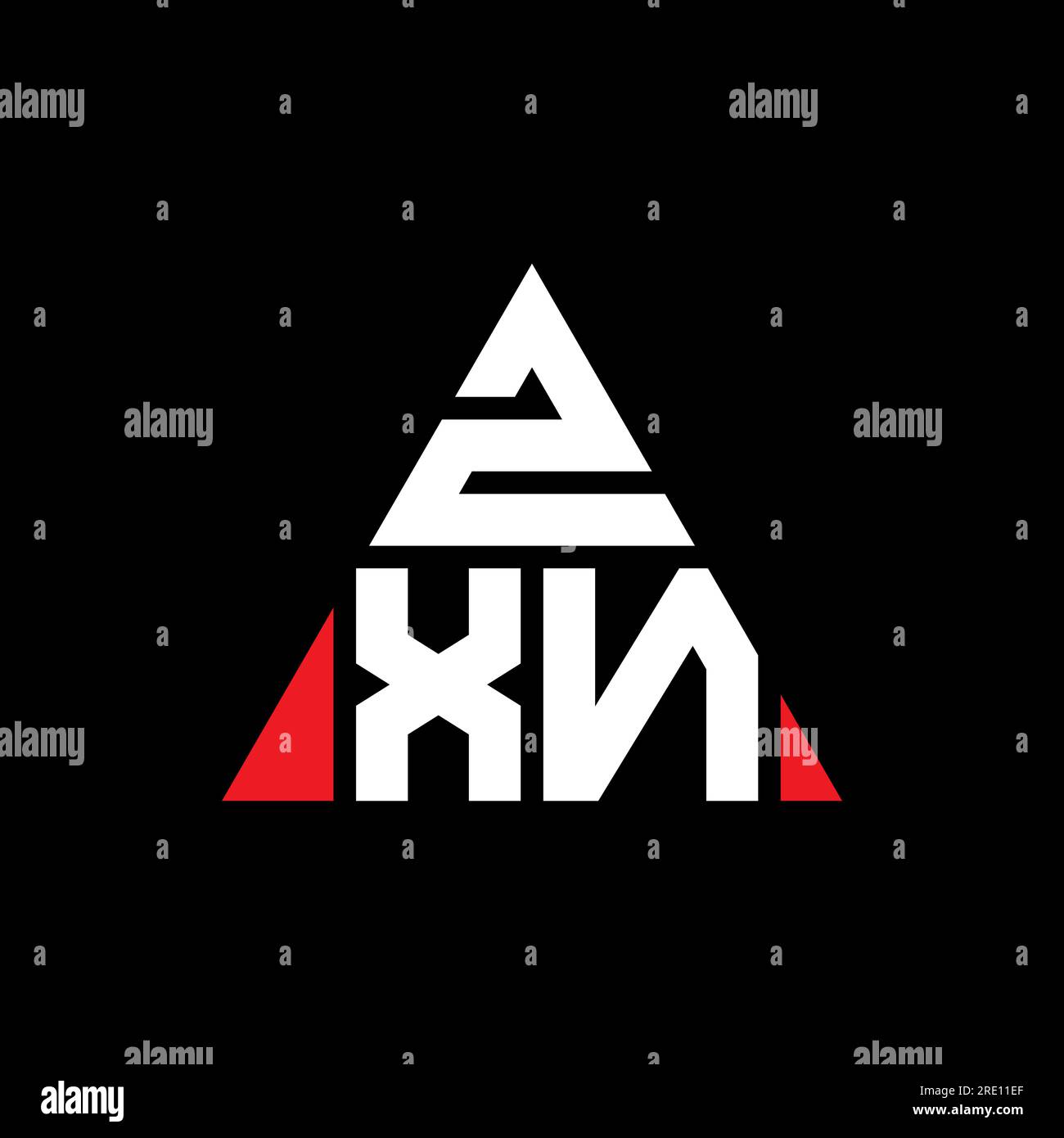 ZXN triangle letter logo design with triangle shape. ZXN triangle logo ...