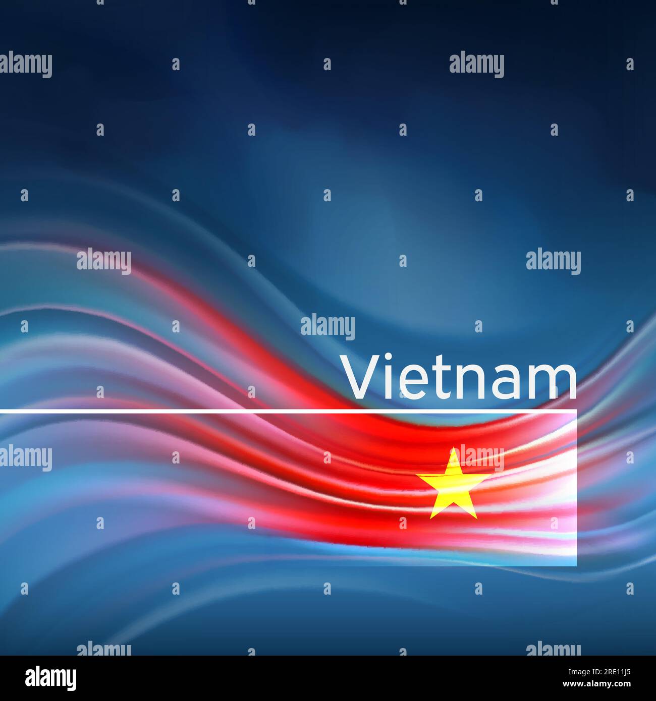 Vietnam flag background. Abstract vietnamese flag in the blue sky ...