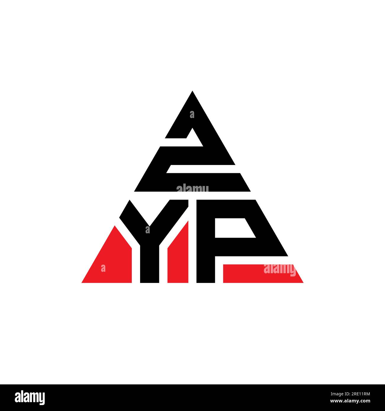 ZYP triangle letter logo design with triangle shape. ZYP triangle logo ...