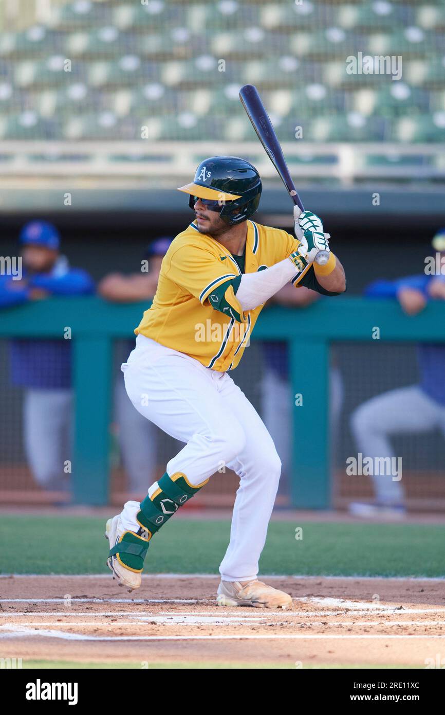 Mario Gomez (26) of the ACL Athletics at bat during an Arizona Complex ...