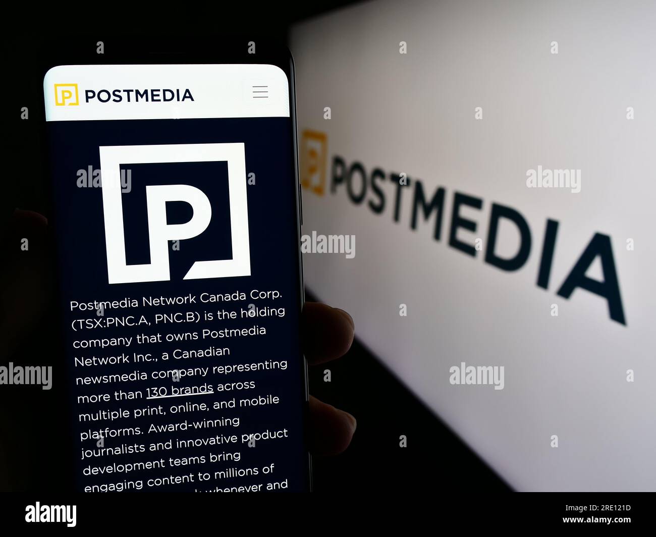 Canada post logo hi-res stock photography and images - Alamy