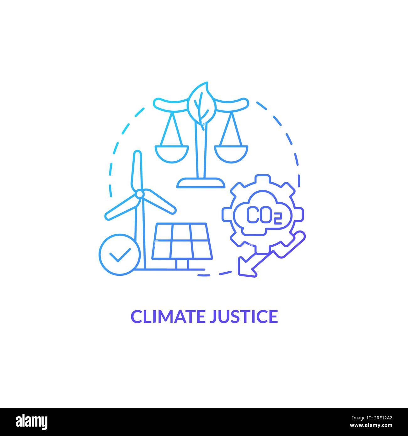 2D climate justice concept icon Stock Vector Image & Art - Alamy