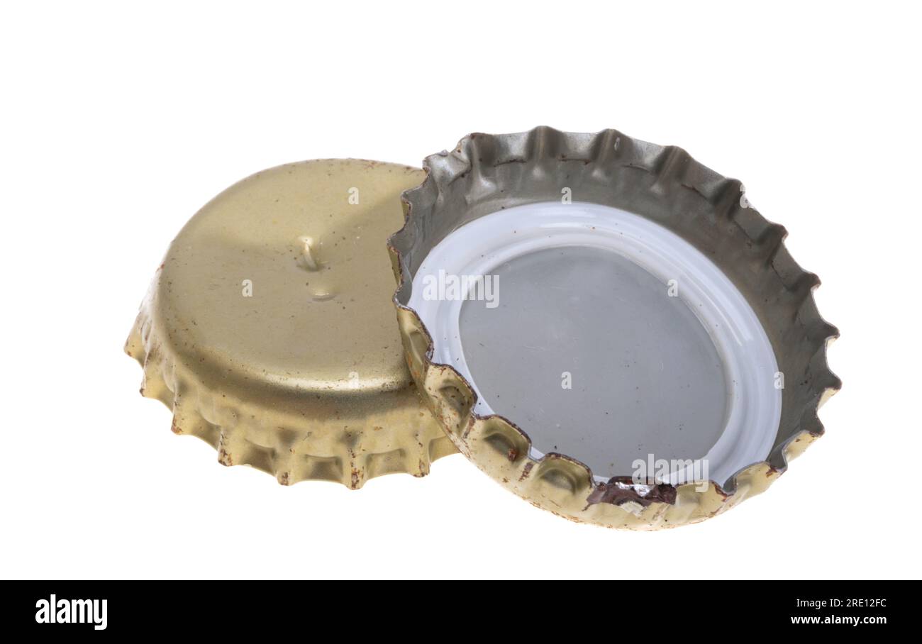 beer cap isolated on white background Stock Photo - Alamy
