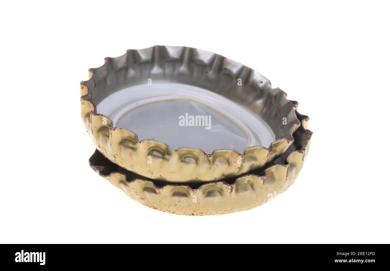 beer cap isolated on white background Stock Photo - Alamy