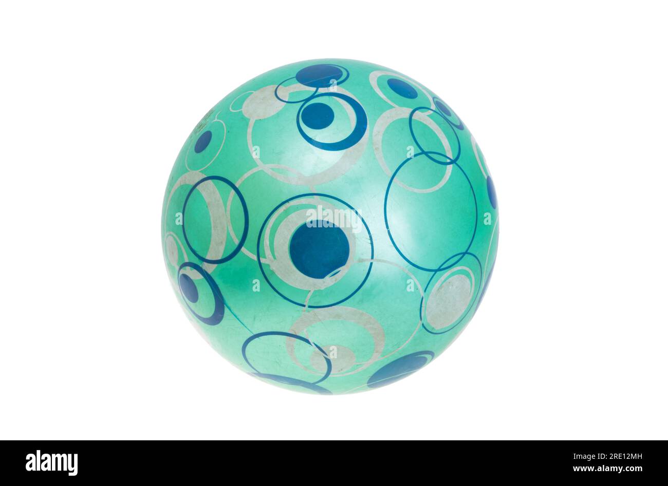 children's rubber ball isolated on white background Stock Photo - Alamy