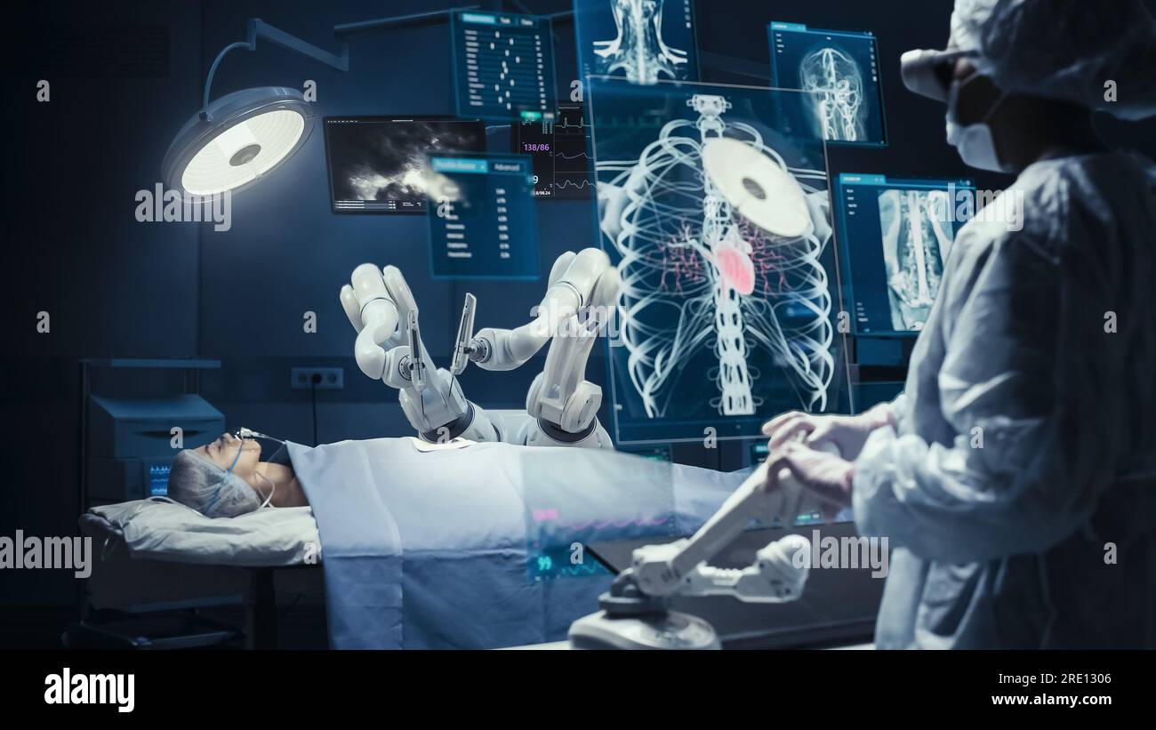 Medical professional using holographic hi-res stock photography and ...