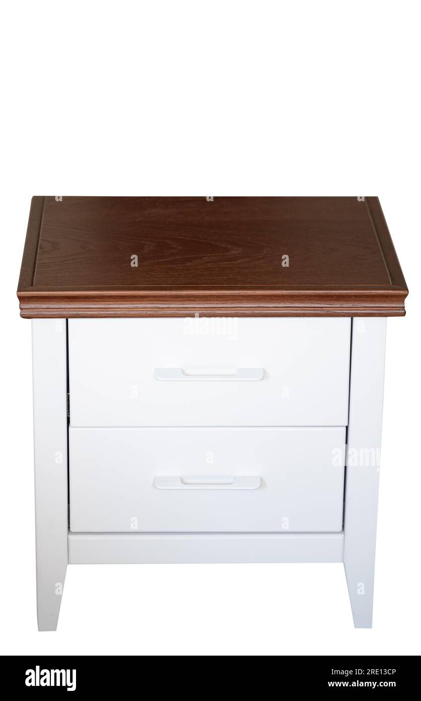nightstand isolated on white background Stock Photo - Alamy