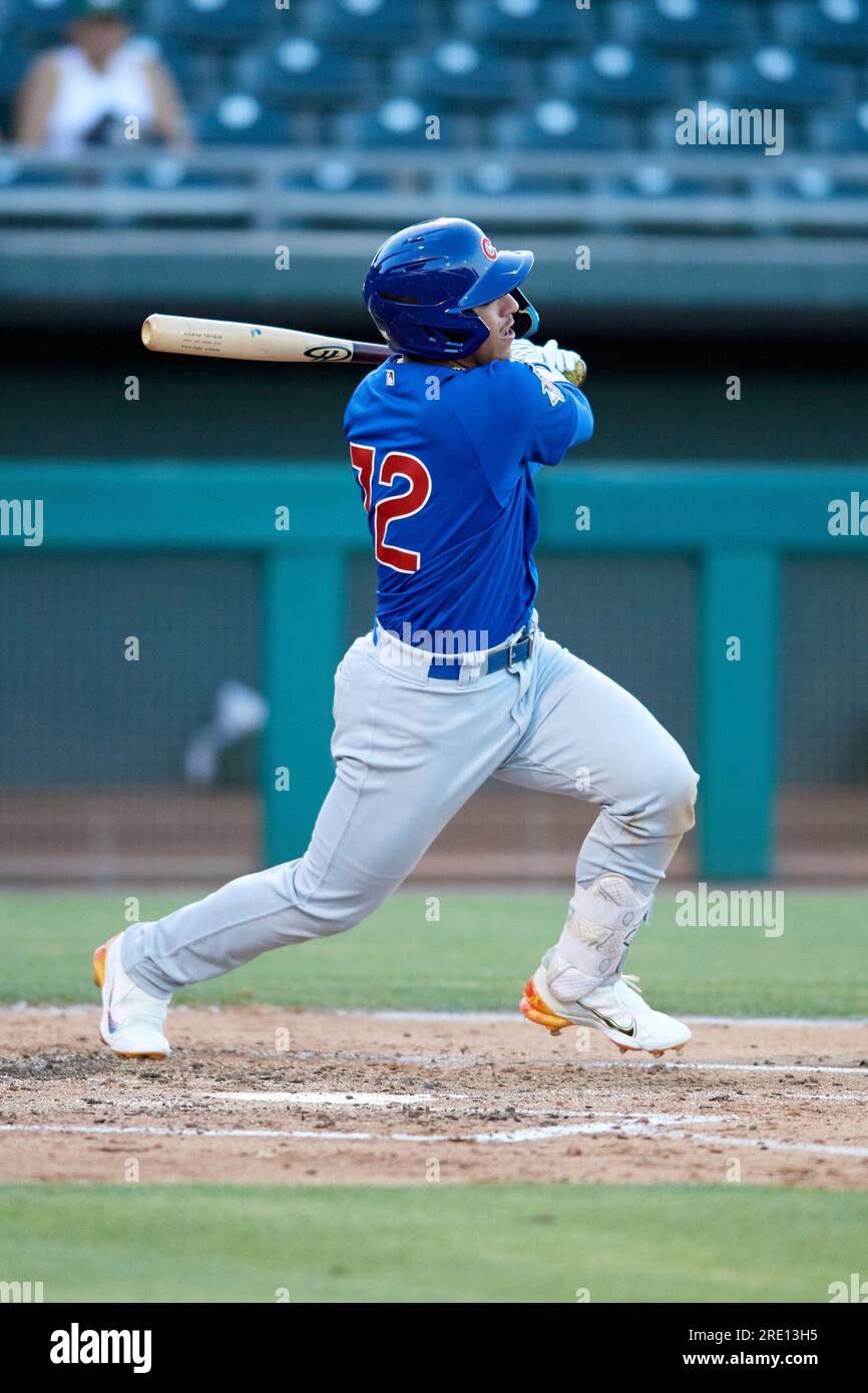 Frank Hernandez (72) of the ACL Cubs at bat during an Arizona Complex ...