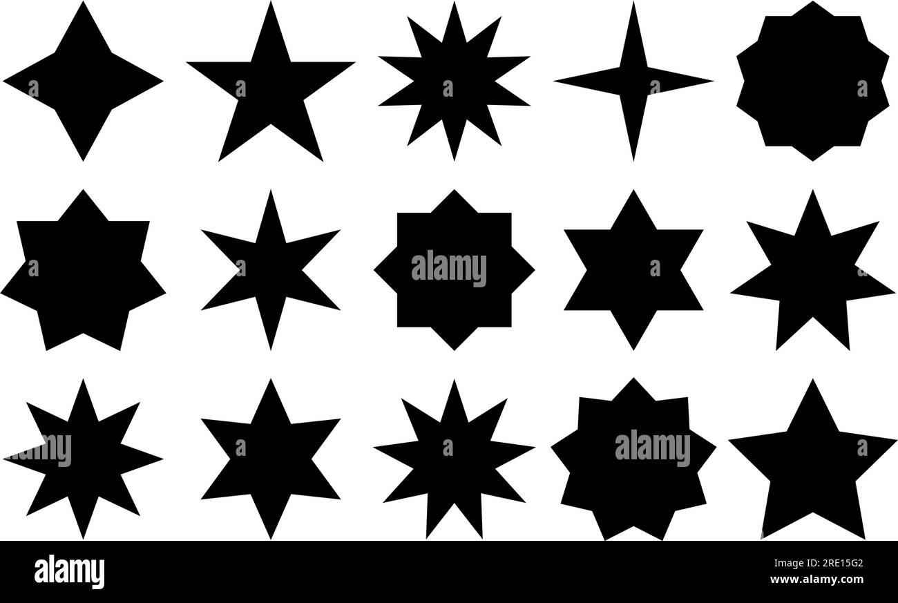 Different stars icon sign set Stock Vector Image & Art - Alamy