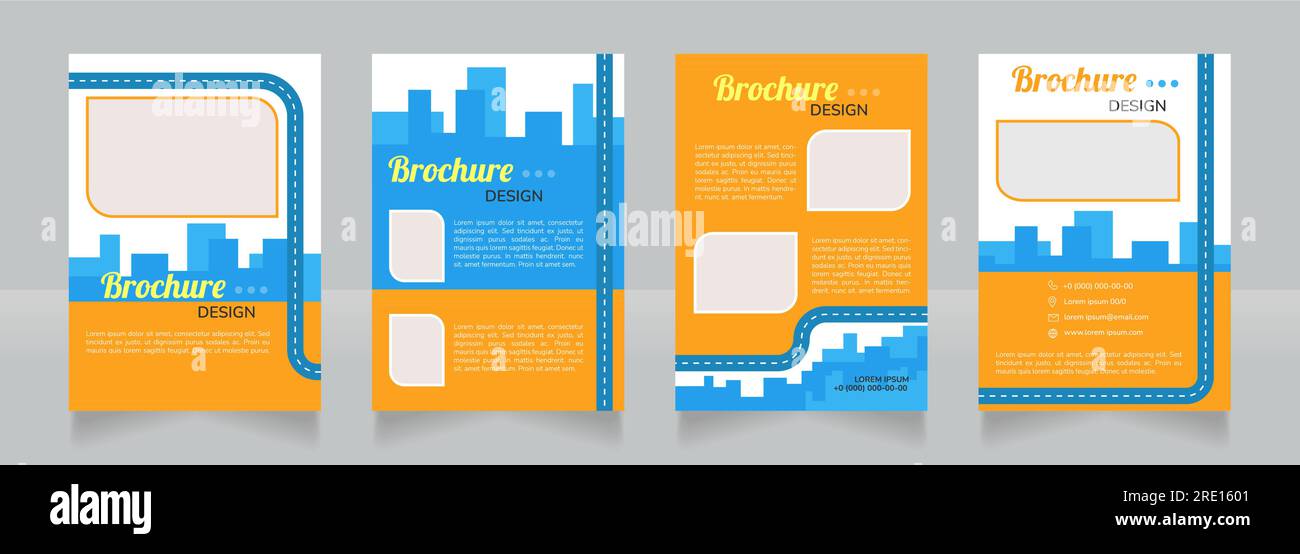 Charging infrastructure blank brochure design Stock Vector Image & Art ...