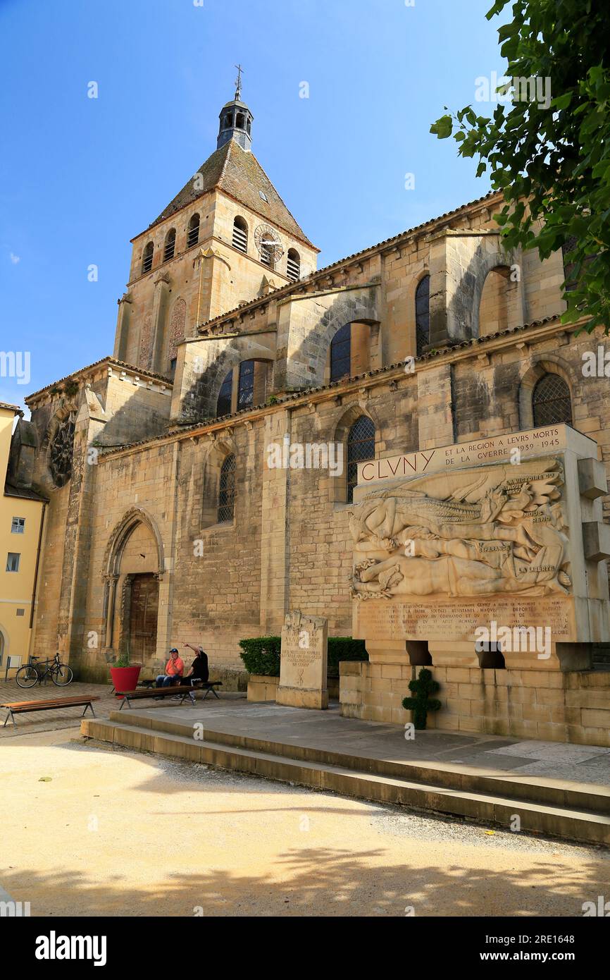 Abbey of cluny. cathedral hi-res stock photography and images - Alamy