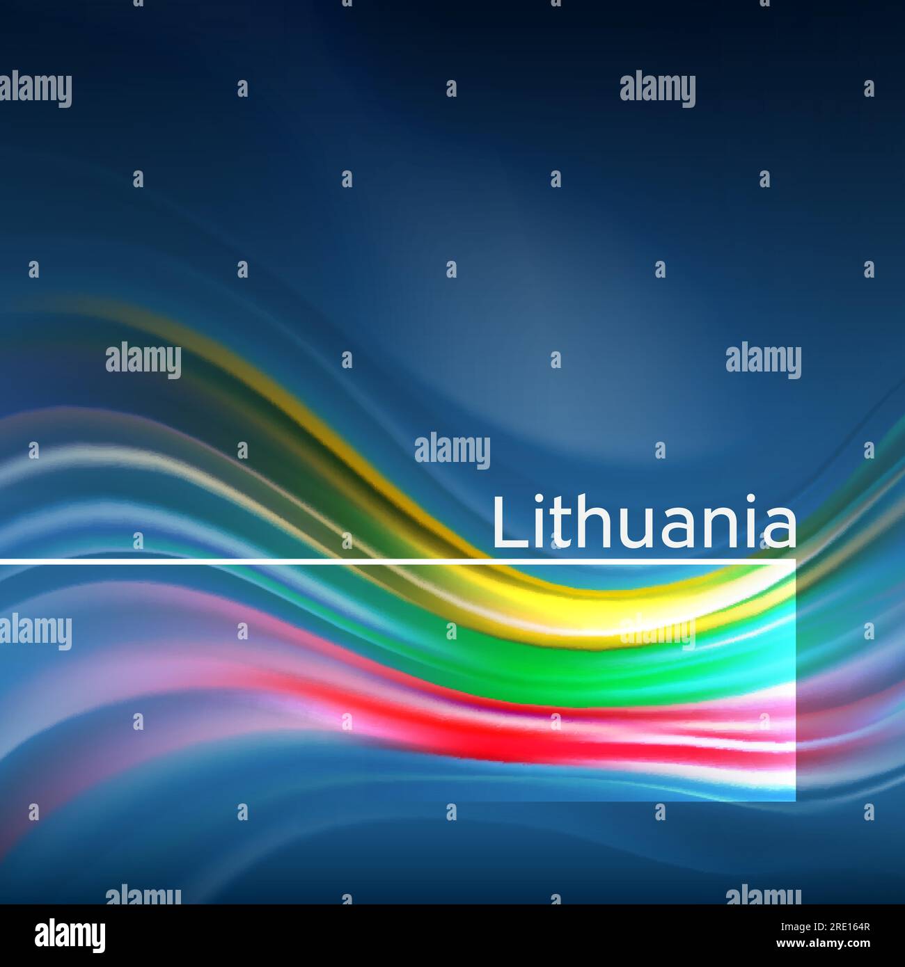 Lithuania flag background. Abstract lithuanian flag in the blue sky ...