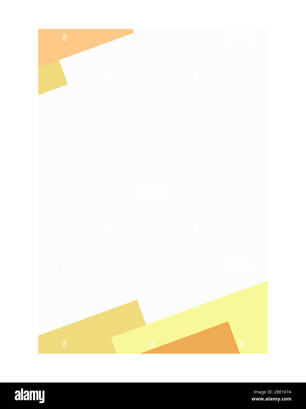 Orange and yellow decorative layers blank worksheet template Stock ...