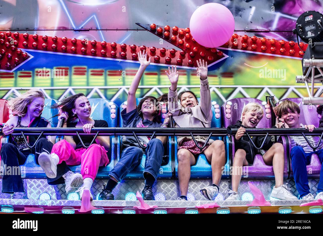 TILBURG - Visitors during the traditional Pink Monday parade at the ...