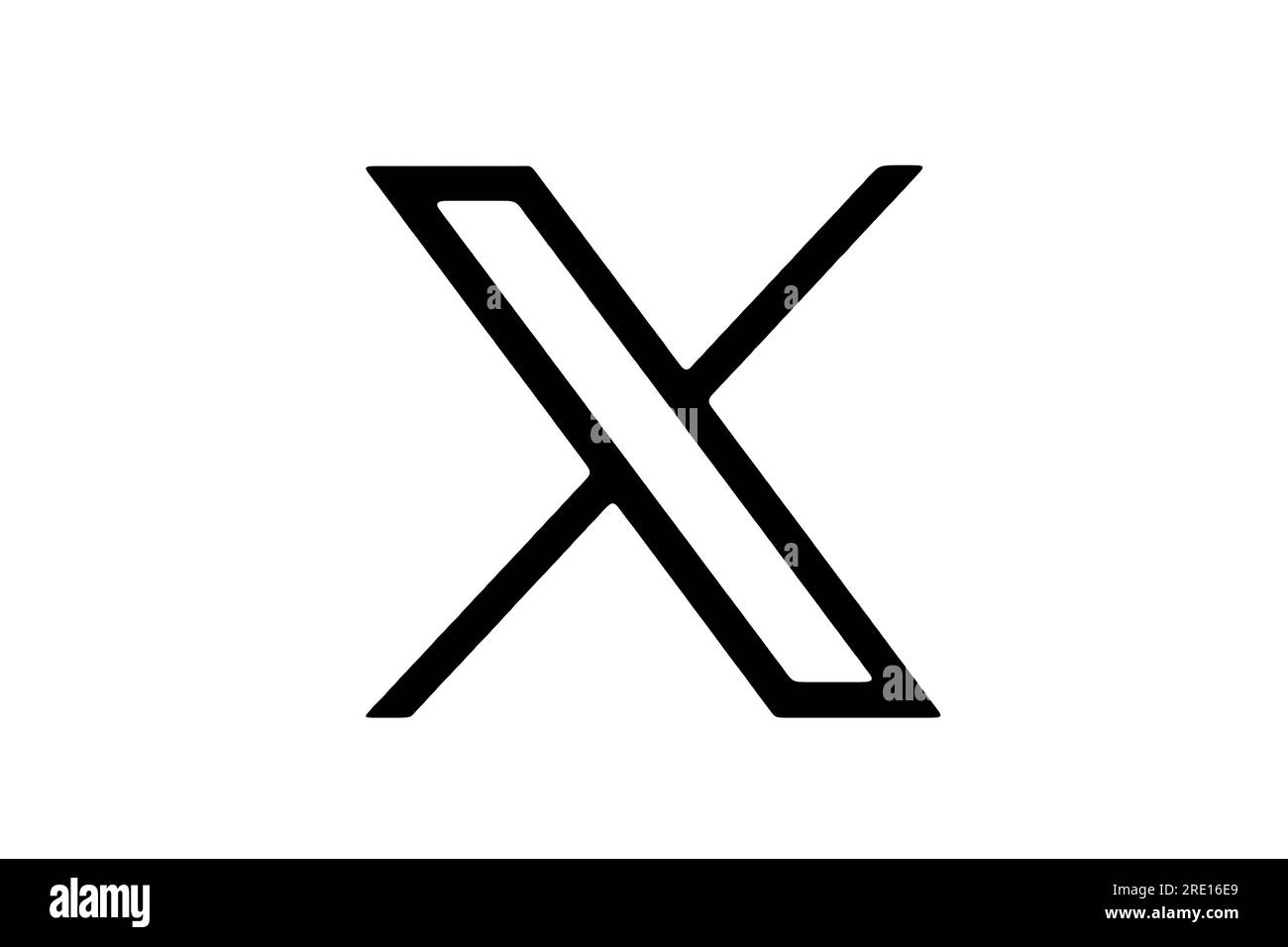 X new logo Twitter. Sign symbol letter X in minimalist design. 3d ...