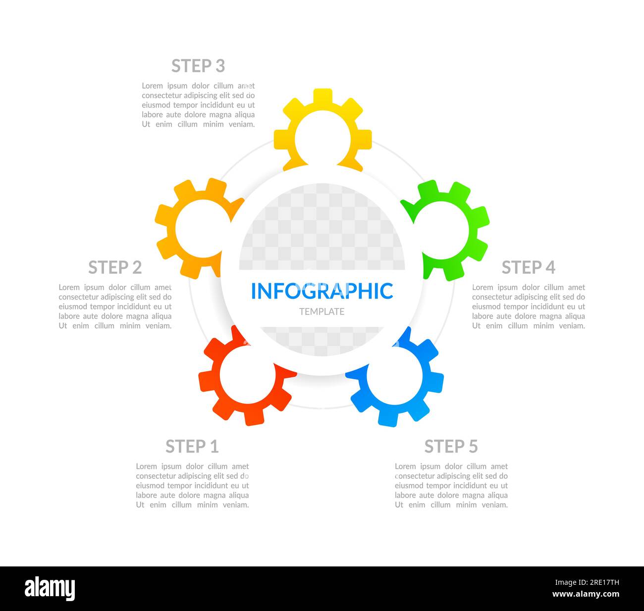 IT automation process infographic chart design template Stock Vector ...