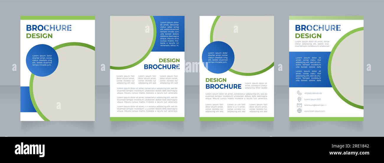 International ecological conference blank brochure design Stock Vector ...