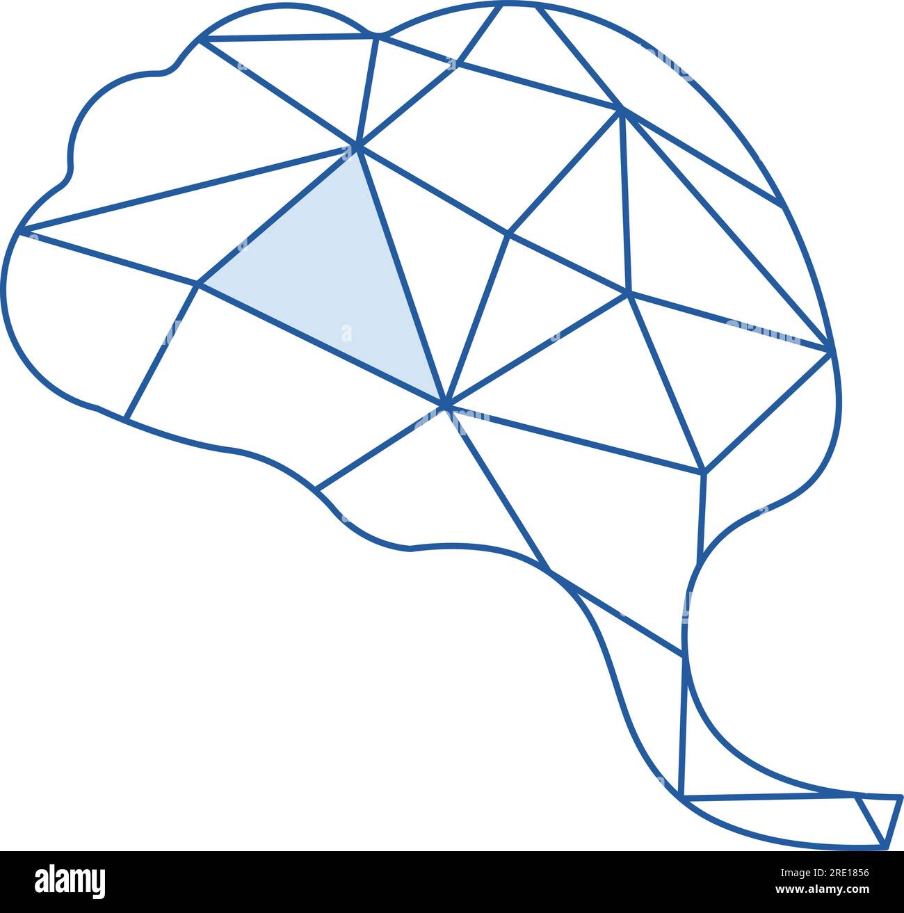 Human brain schematic brochure element design Stock Vector Image & Art ...