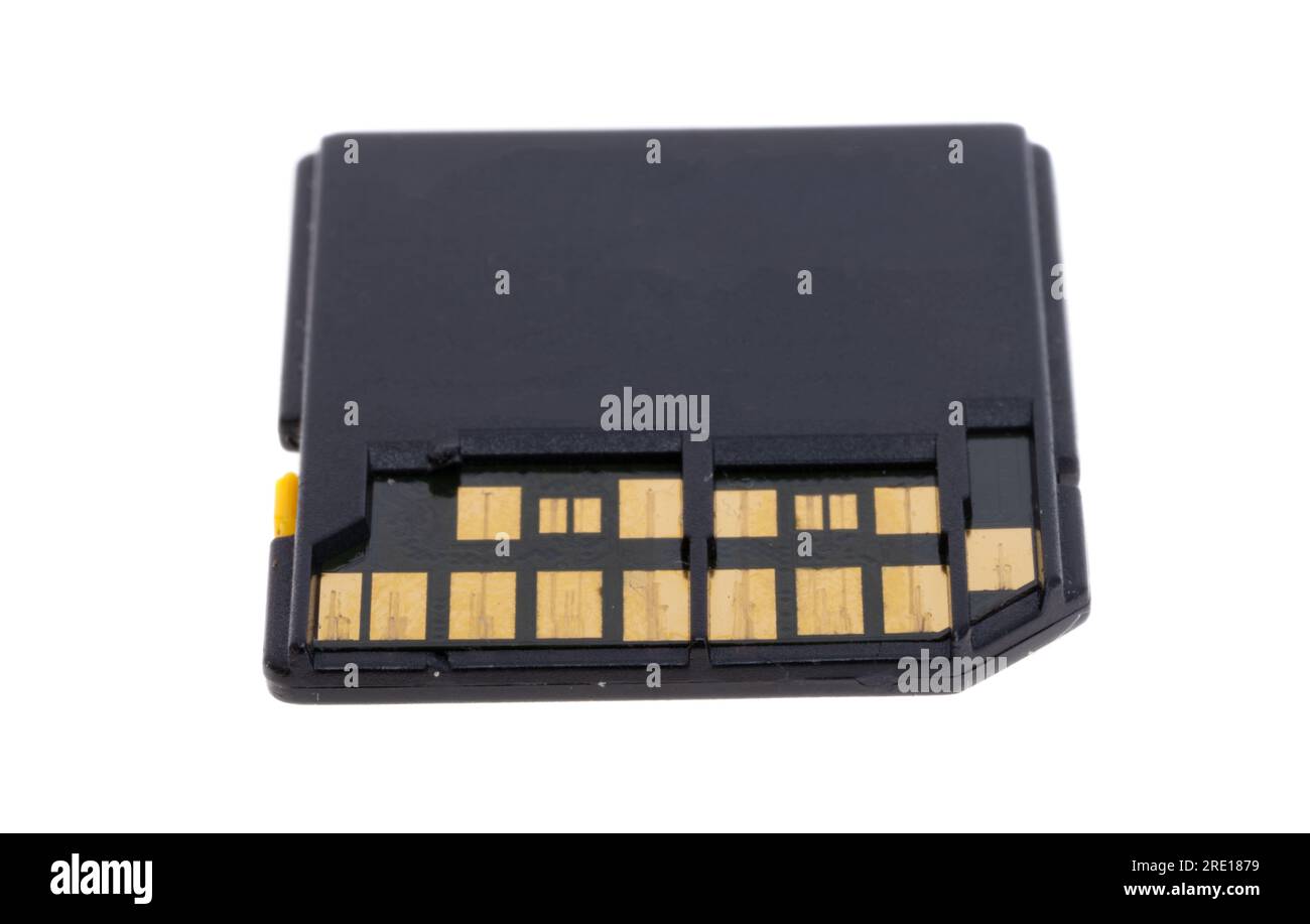 memory card isolated on white background Stock Photo - Alamy