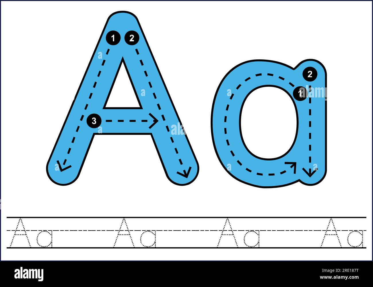 Tracing Letter A Worksheet Letter Tracing Worksheets Aa Zz