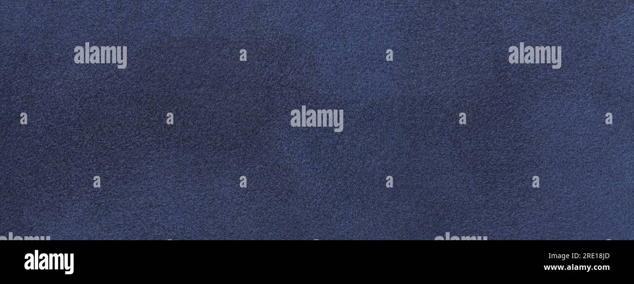 Navy blue matte background of suede fabric, closeup. Velvet texture of ...