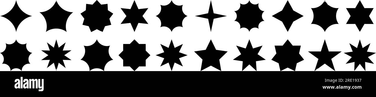 Different stars icon sign set Stock Vector Image & Art - Alamy