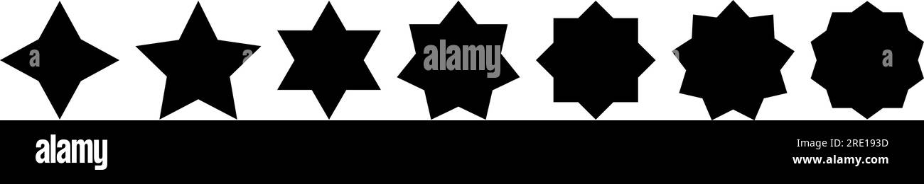 Different stars icon sign set Stock Vector Image & Art - Alamy