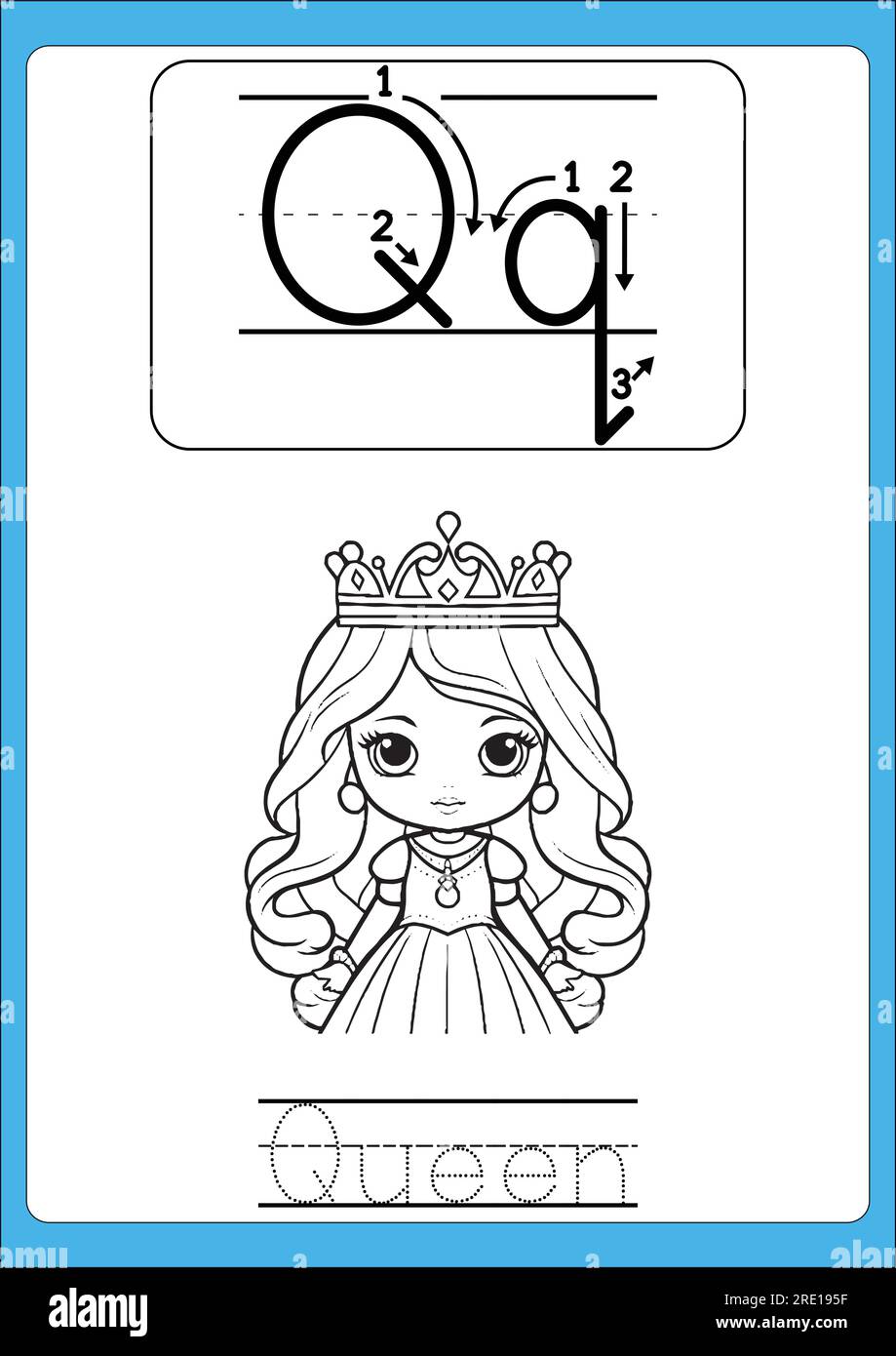 Letter tracing from a-z ,hand drawn tracing worksheets for kids ...