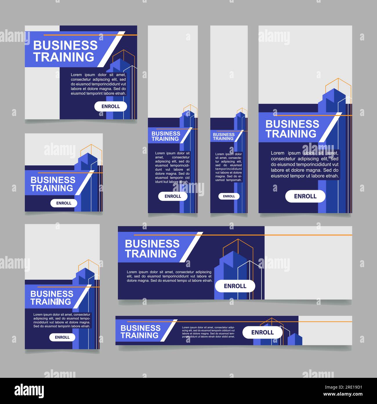 Developing potential employee abilities web banner design template ...