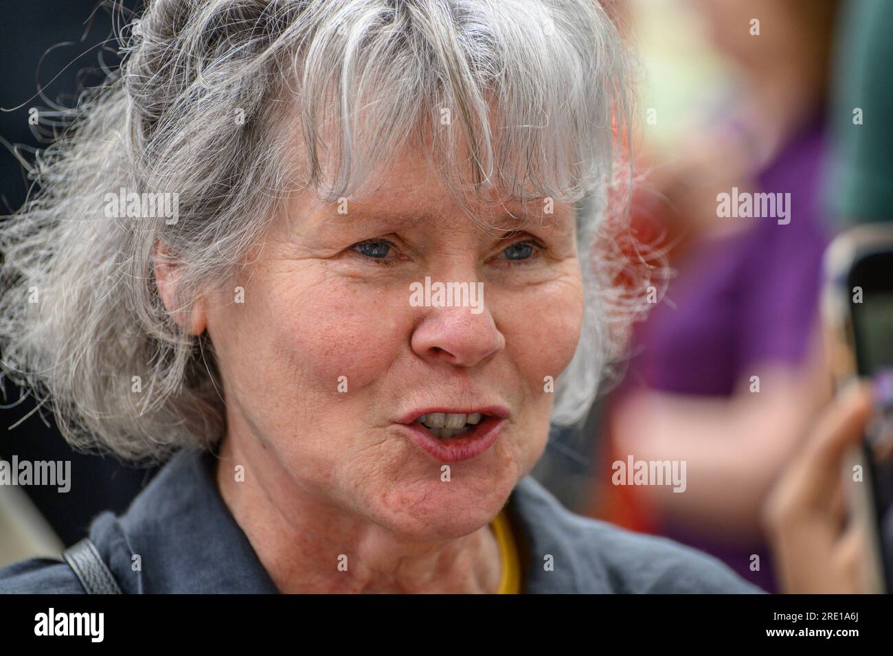 Imelda Staunton (actress) at an EQUITY event in Leicester Square ...