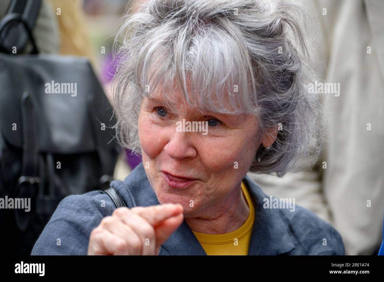 Imelda Staunton (actress) at an EQUITY event in Leicester Square ...
