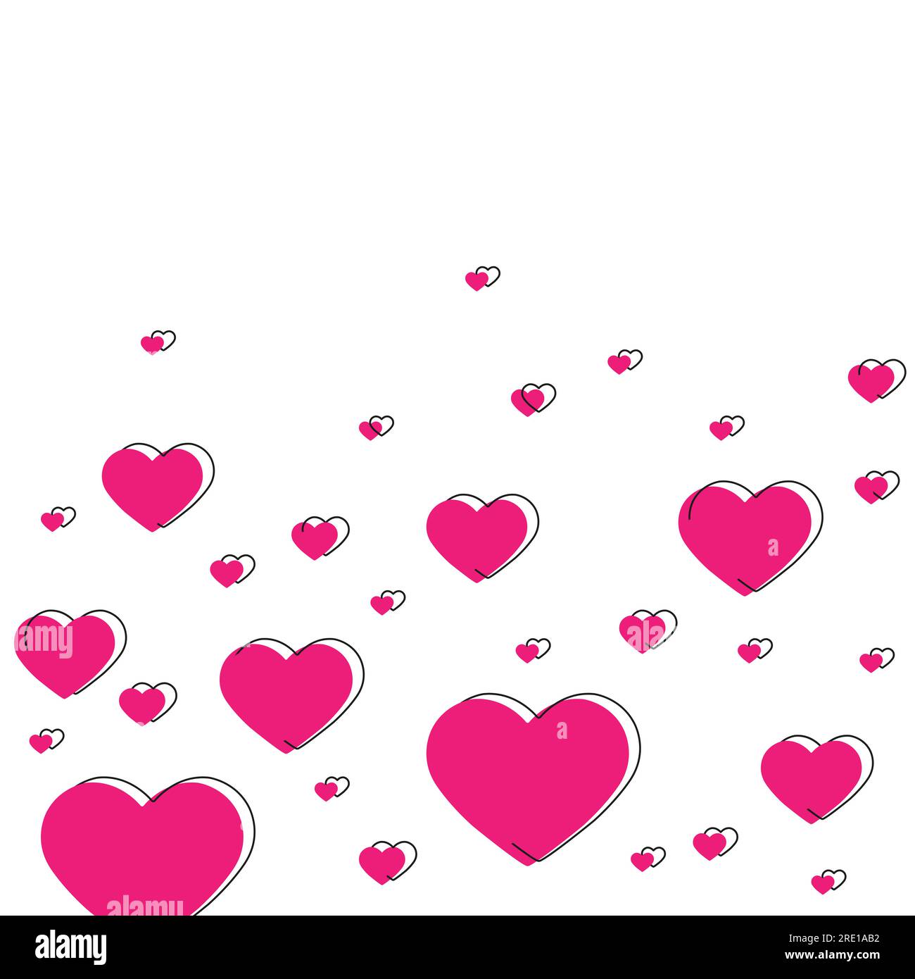Congratulatory background with a heart. Template for postcards ...