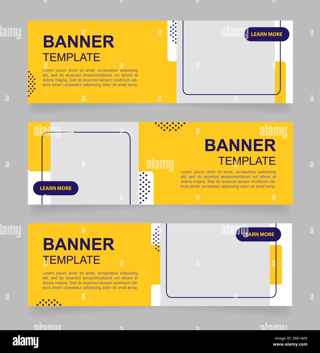 Commercial driving service web banner design template Stock Vector ...