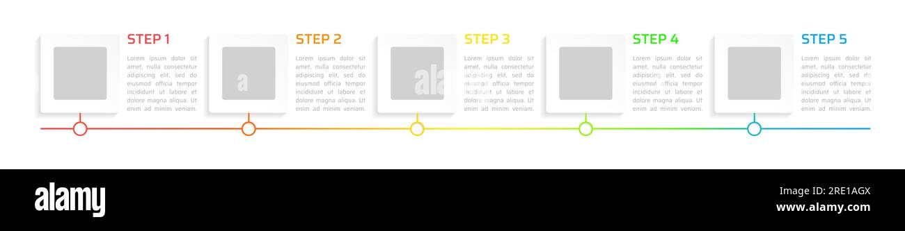 Square blank options infographic chart design template Stock Vector ...