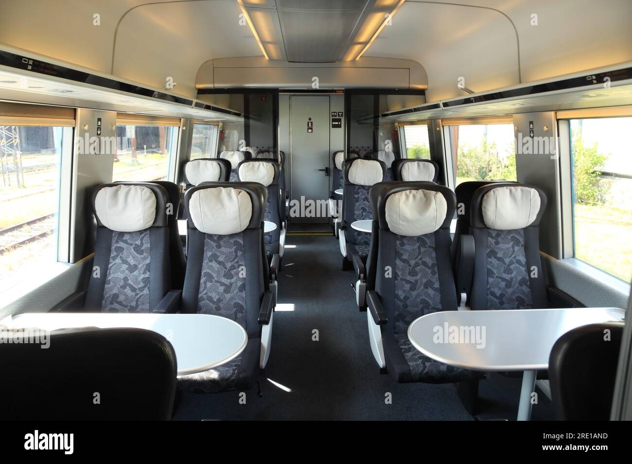 Interior of DSB (Danish Railways) AnsaldoBreda-built IC4 class MG Inter ...