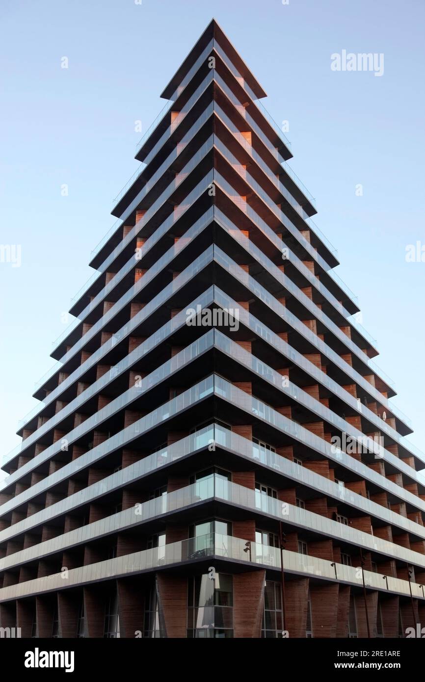 The AARhus residential development, Aarhus docklands, Denmark Stock ...