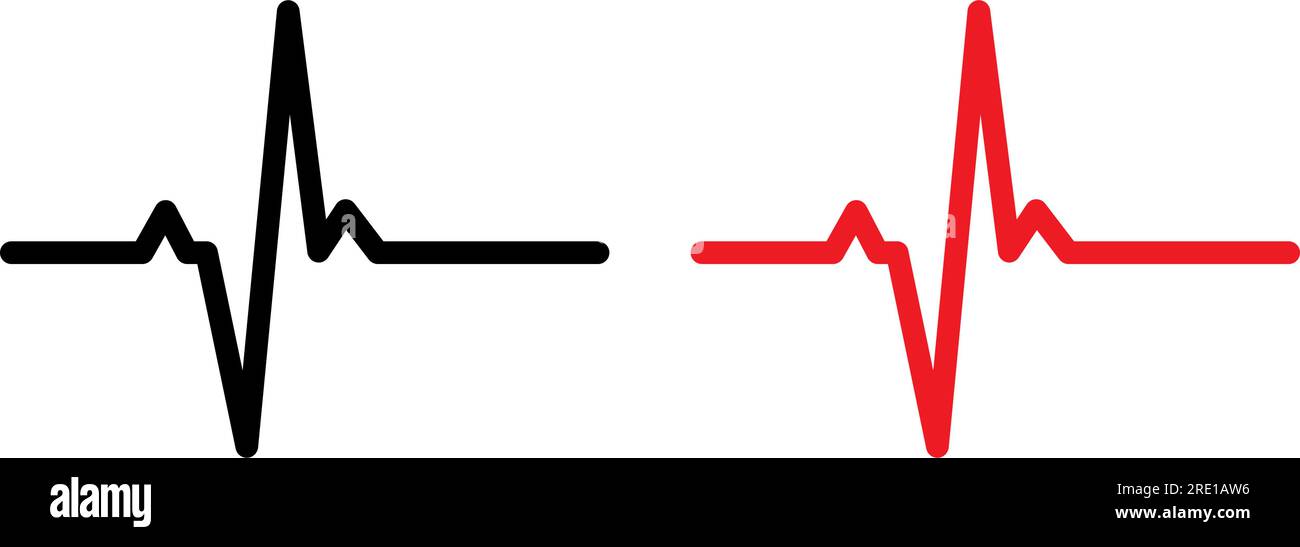 Heartbeat line pulse icon. Medical Stock Vector Image & Art - Alamy
