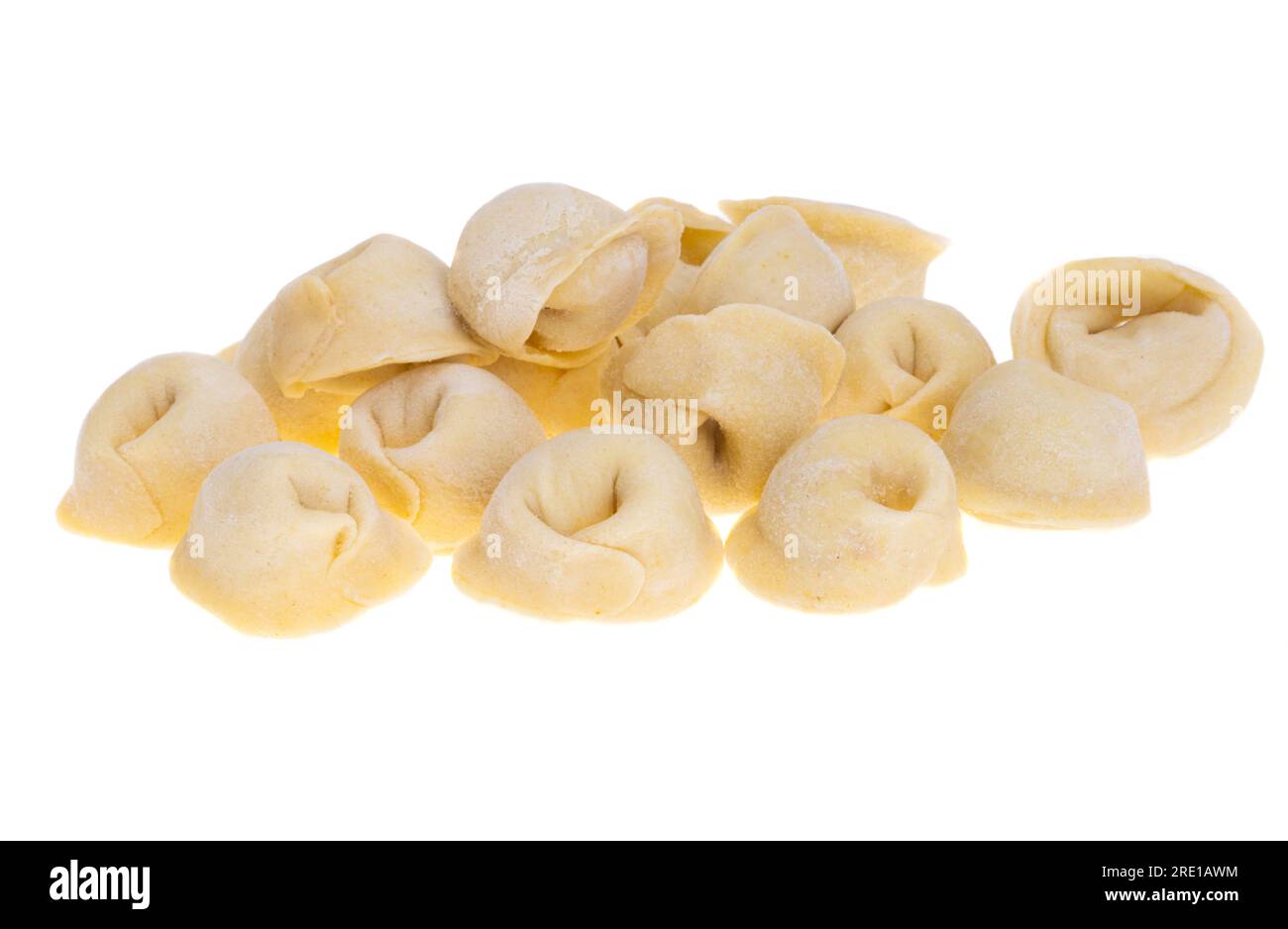 Fresh uncooked dumplings pelmeni Cut Out Stock Images & Pictures - Alamy